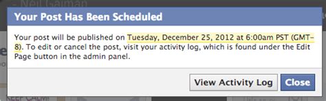 Scheduled Posts A Facebook How To