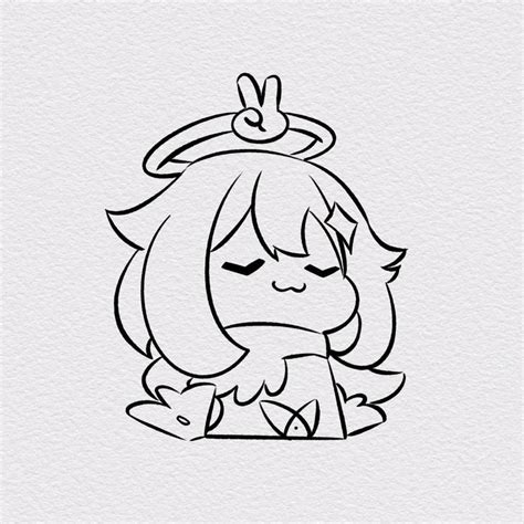 Q版原神简笔画教程简单（12张）简笔画图片大全