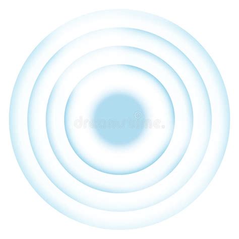 Blue Concentric Circles Sonar Waves Stock Illustration Illustration Of Radar Light 259290573