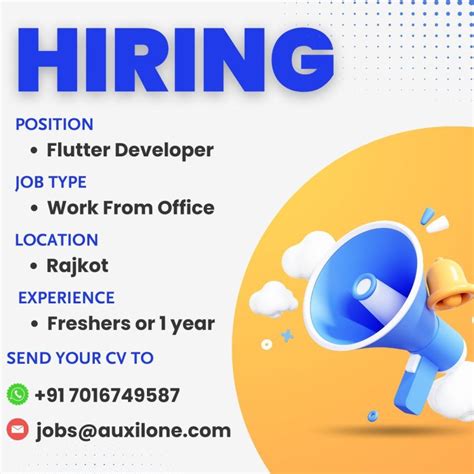 Flutter Techjobs Mobiledevelopment Rajkot Hiring Jaydeep Kavathiya