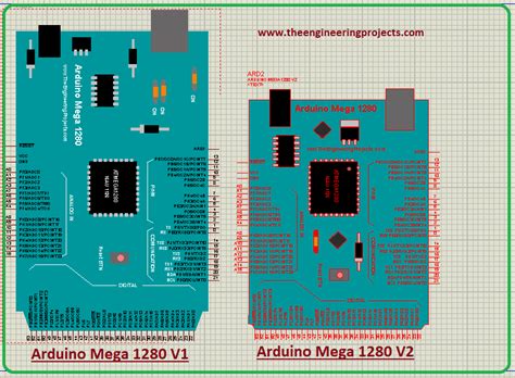 Arduino Mega 1280 Library For Proteus V2 0 The Engineering Projects