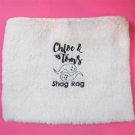 Shag Rag Wank Wipe Hand Towel T For Couples Sex Towel Funny Etsy Uk