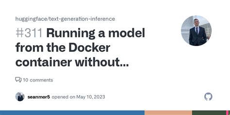 running a model from the docker container without internet connectivity · issue 311
