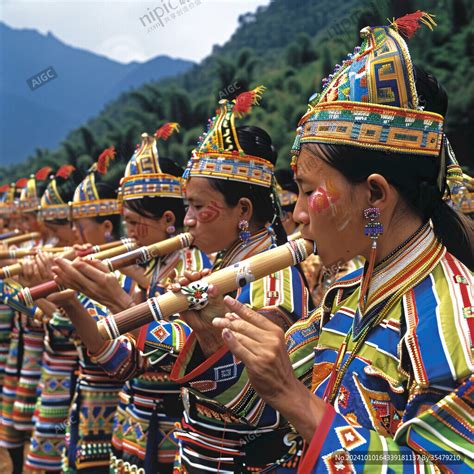Ai创作图羌族羌笛 珞巴族笛子 怒族笛子 苗族芦笛 彝族竹竖笛 赛芦笙 独龙族乐器 拉枯族葫芦笙 吹笙跳舞 芦笙少数民族 保安族竹笛 祭祀排箫 澜沧葫芦笙 吹芦笙 芦笙迎宾客 昵图网