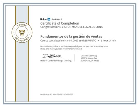 victor manuel elizalde luna on linkedin certificate of completion