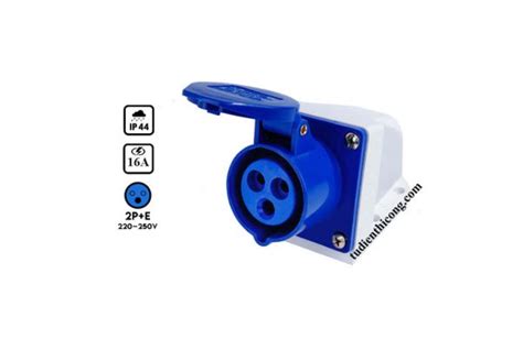 Ổ cắm công nghiệp pha A chấu cố định