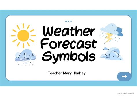 Weather Forecast Presentation Pictio… English Esl Powerpoints