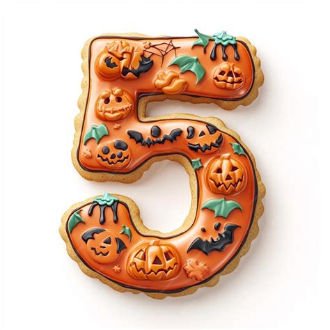 Halloween Numbers With A Twist Premium Ai Generated Image