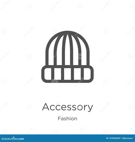 Accessory Icon Vector From Fashion Collection Thin Line Accessory Outline Icon Vector