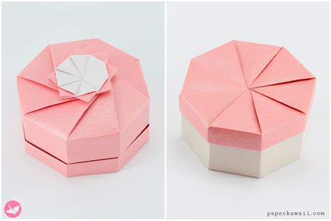 Octagonal Origami T Box Tutorial Origami Box Origami Box Tutorial Origami T Box