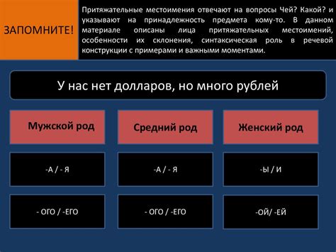 Склонение притяжательных местоимений презентация онлайн