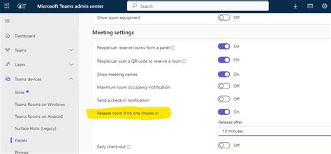 Teams Panels ~ Release Room If No One Checks In Microsoft Qanda