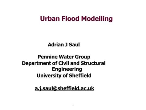 Lidar4 Pptx Urban Flood Modelling In Urban Infrastructure Pptx