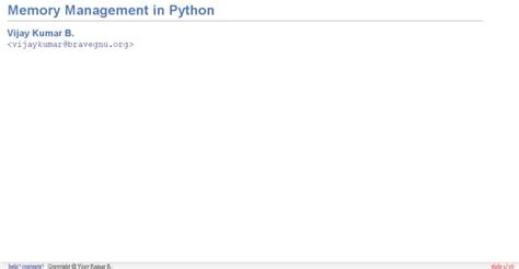 Memory Management In Python Pdf
