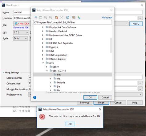 Java Issue Jdk Creating A Scala Project In Intellij Stack Overflow