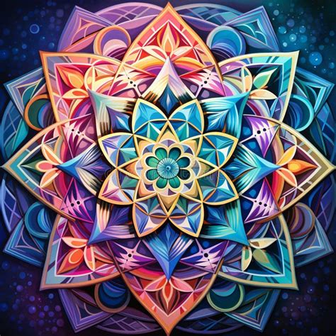 Symmetric Fusion A Kaleidoscope Of Geometric Patterns Gracefully