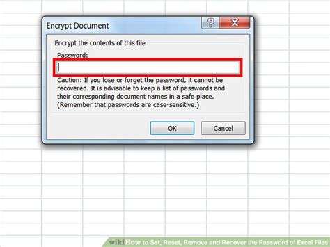 5 Ways To Set Reset Remove And Recover The Password Of Excel Files
