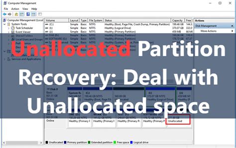 Unallocated Partition Recovery Deal With Unallocated Space