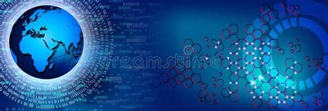 Binary Code Computer Circuit Industrial Business Background Background Integrat Sponsored