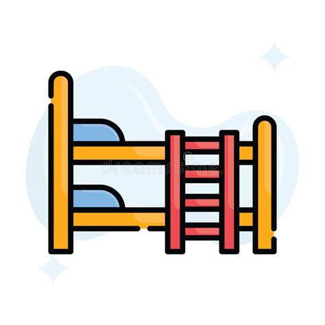 Dormitories Vector Filled Outline Icon Style Illustration Eps 10 File