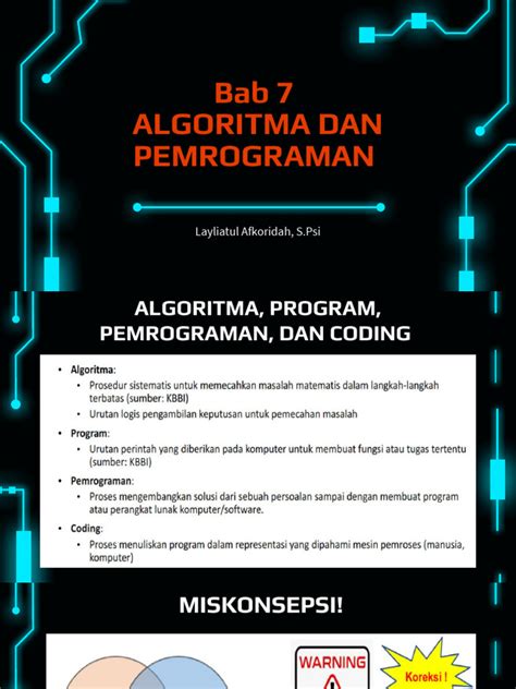 Algoritma Dan Aplikasi Pemrograman Kelas 7 Pdf Komputer