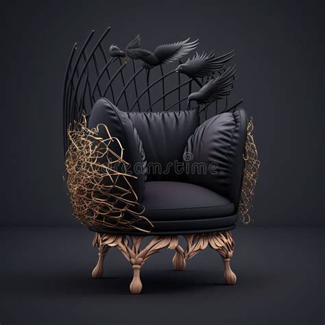 Beautiful Chair Design Generative Ai Stock Illustration Illustration
