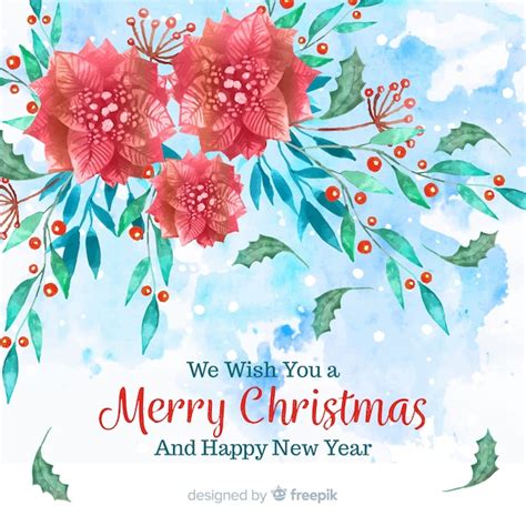 수채화 미 슬 토 크리스마스 배경 무료 벡터