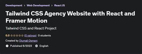 Tailwind CSS Agency Website With React And Framer Motion SCRiPTMAFiA