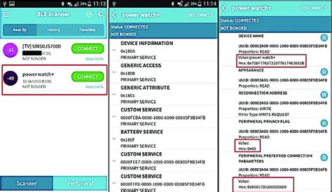 Ble Scanner App Accessing Data Published By The Power Watch Smart Download Scientific