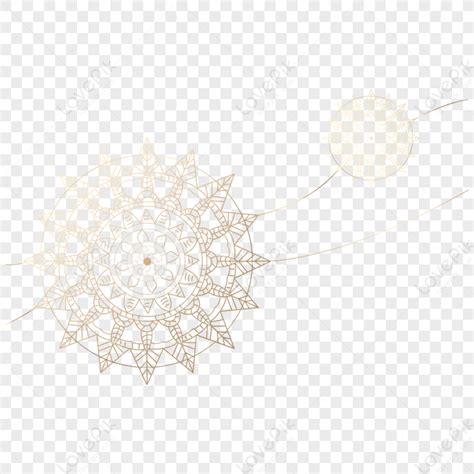 Golden Hollow Mandala Border Decorationshade Borderhollowingclassical Pattern Png Picture And