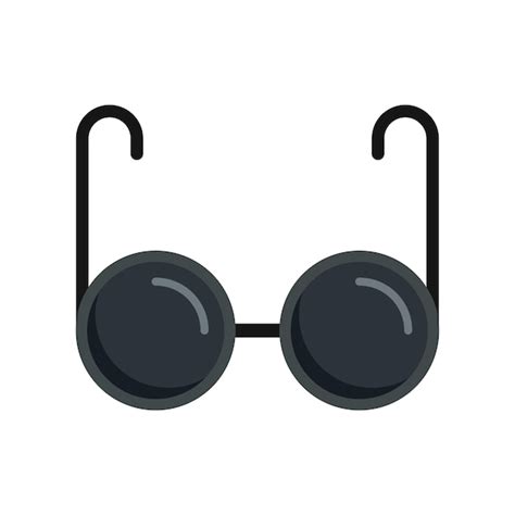 Premium Vector Blind Eyeglasses Icon Flat Illustration Of Blind