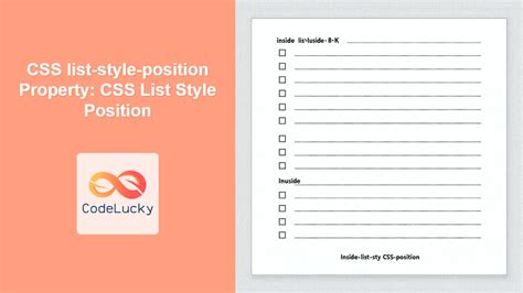 Css List Style Property Css List Style Codelucky