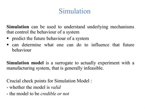 Simulation Of Manufacturing System Pdf