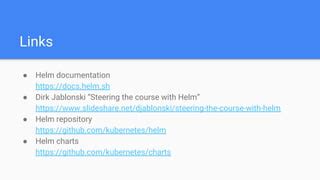 Helm The Package Manager For Kubernetes PDF Cloud Computing Internet