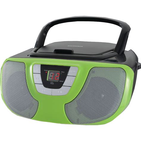 Sylvania Srcd1025 Portable Cd Radio Boombox Green