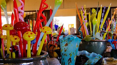 Blown Glass Yard Art Phoenix Desert Foothills Gardens Inc480 488 9455