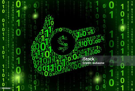 Money Hand Binary Code Vector Pattern Background Stock Illustration
