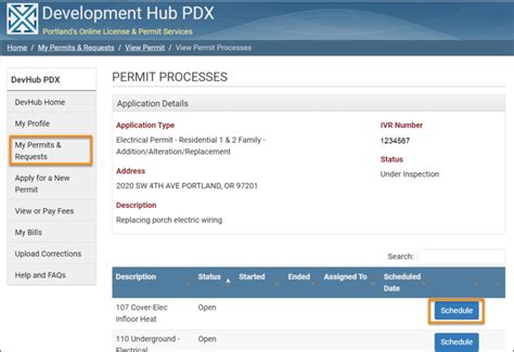 Quick Guide Schedule Inspections In Development Hub Pdx Devhub