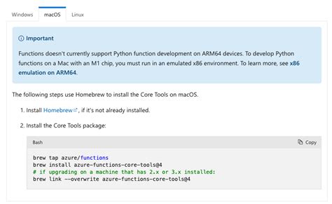 Azure Functions Core Tools With Python On Mac M1m2 Azurestatic Web Apps Cli By Tianyi Li