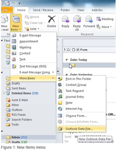 How To Create Pst Files And Move Mail Items ITerrors Com