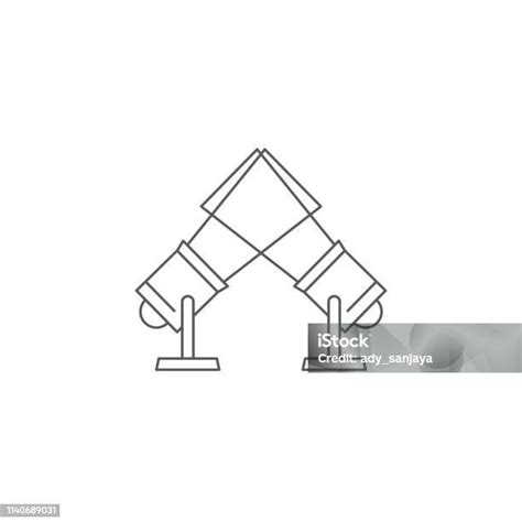 간단한 평면 스포트라이트 벡터 아이콘입니다 스포트 라이트 픽토그램 흰색 배경에 고립 된 엠 블 럼 그래픽 및 웹 디자인에 대 한 현대 간단한 아이콘 스타일 0명에 대한 스톡