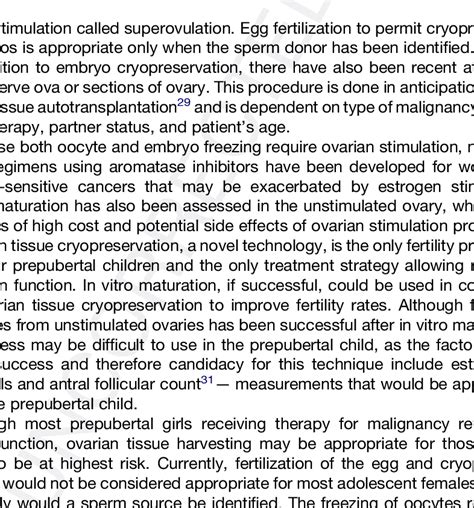 Schematic Algorithm For Fertility Preservation Among Prepubertal Download Scientific Diagram