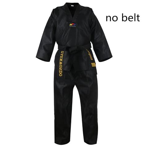 Black Taekwondo Uniform Taekwondo Dobok Wtf Taekwo Grandado
