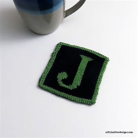 Ravelry Letter J Coaster Potholder Pattern By Lisa Hannan Fox