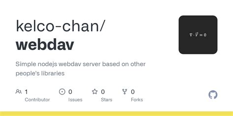 GitHub Kelco Chan Webdav Simple Nodejs Webdav Server Based On Other People S Libraries