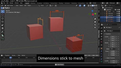 Node Dimensions Visual Measurements For Blender Using Geometry Nodes