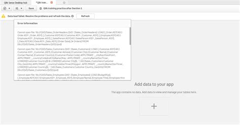Solved Data Load Failed In Qliksense After An App Created Qlik