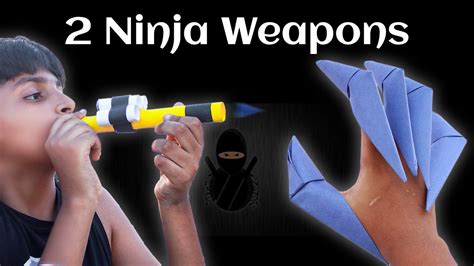 2 Origami Paper Ninja Weapons Super Amazing Paper Weapons Easy To