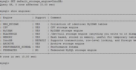 MySQL查看修改存储引擎总结 晨光浅夏 博客园