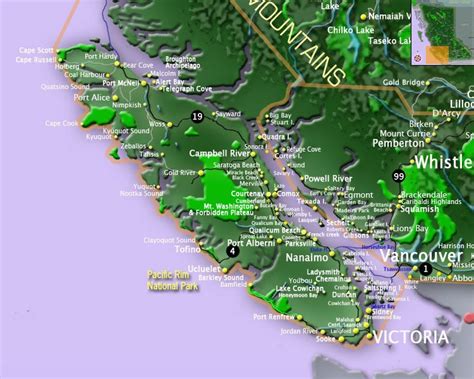 Vancouver Island Map Vancouver Island Map Island Map Vancouver Island